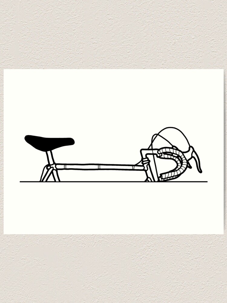 "Vintage Bicycle Top Section Line Art" Art Print by RabeDesigns | Redbubble