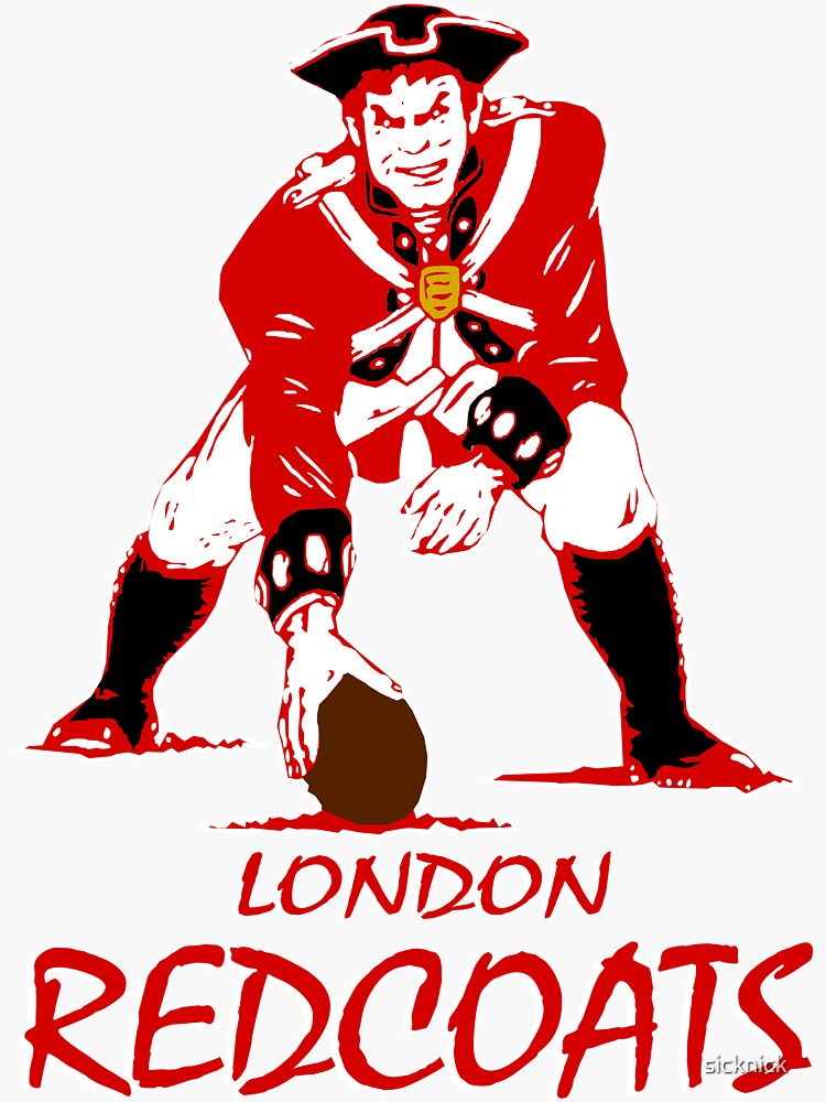 "London Redcoats Red script" Sticker for Sale by sicknick | Redbubble