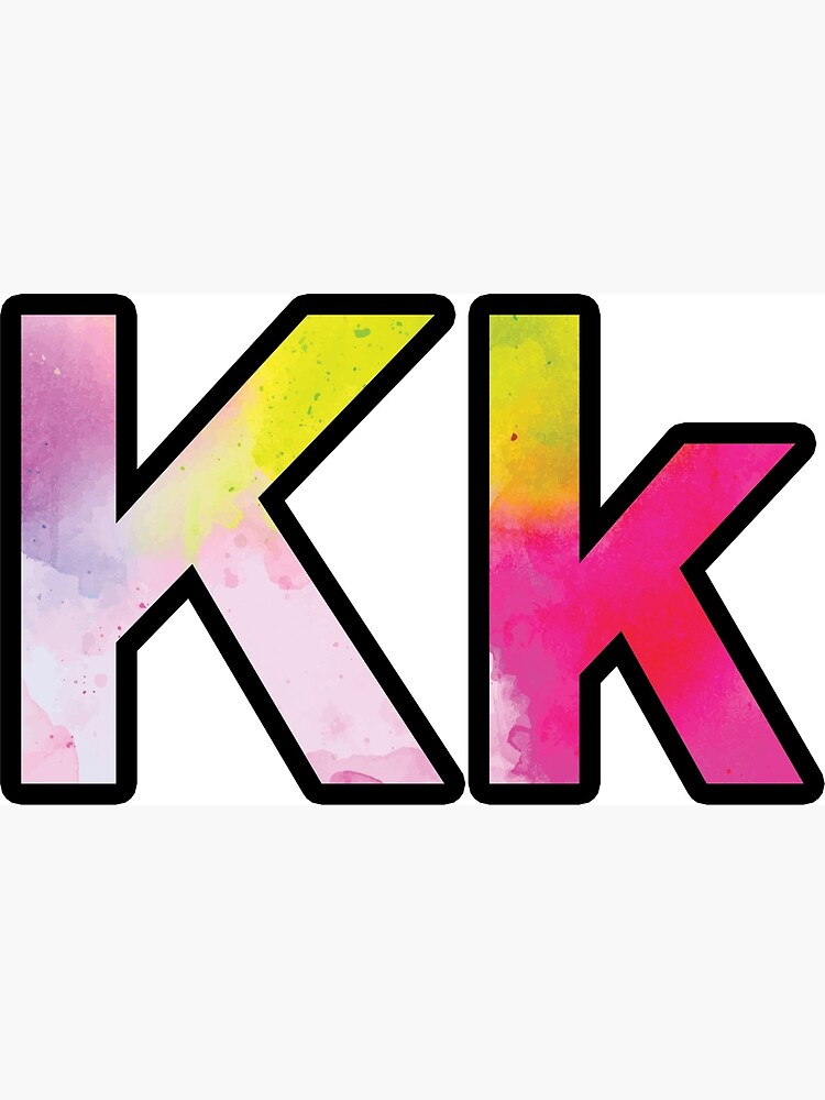 Póster for Sale con la obra «La letra K (Kk)» de Jixzl | Redbubble