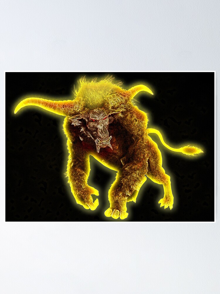 "Neon Rajang MHW [ Golden Rajang ]" Poster for Sale by NawbuSmart ...