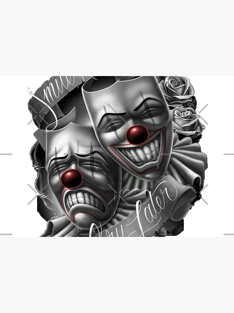 "Smile now cry later clown faces" Mask for Sale by GetRight209 | Redbubble