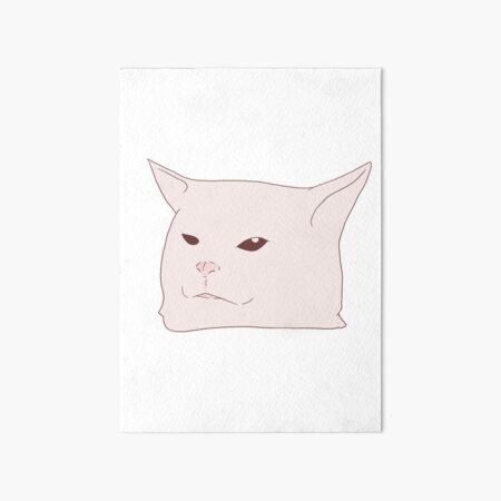 "Perplexed Cat Meme" Art Board Print for Sale by Liauditore | Redbubble
