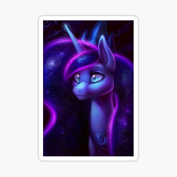 "My Little Pony Fan Art - Princess Luna" Sticker for Sale by MylaFox ...