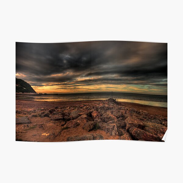 "Minehead Beach" Poster by elvedhel | Redbubble