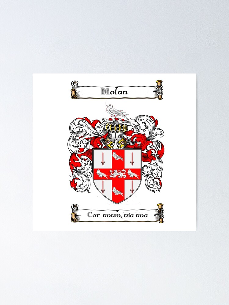 "Nolan Family Crest and Motto" Poster for Sale by Hibernia29 | Redbubble