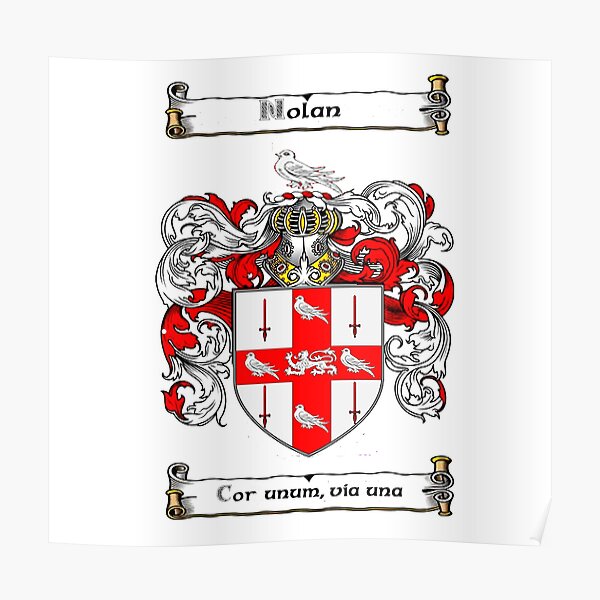 "Nolan Family Crest and Motto" Poster for Sale by Hibernia29 | Redbubble