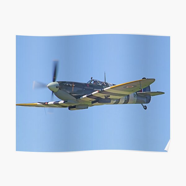 "Supermarine Spitfire IX – Kent Spitfire" Poster by Arrowman | Redbubble