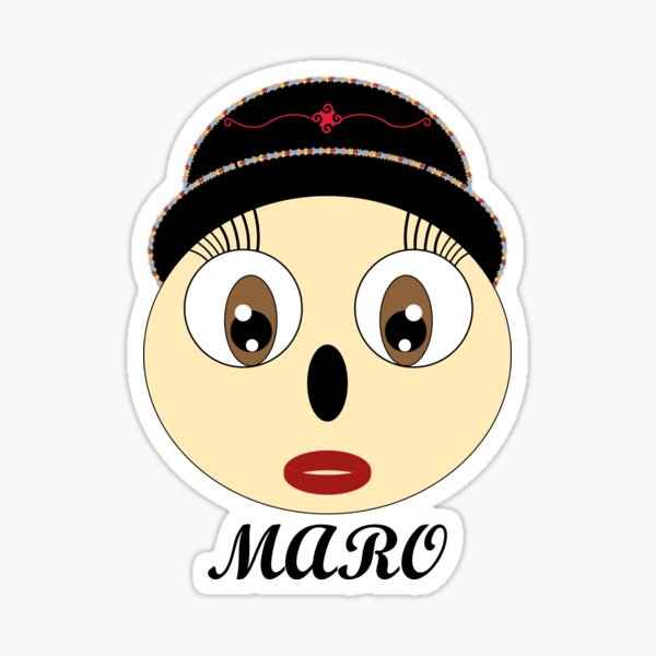 "MARO CARTOON" Sticker for Sale by AMY-GHAZY | Redbubble