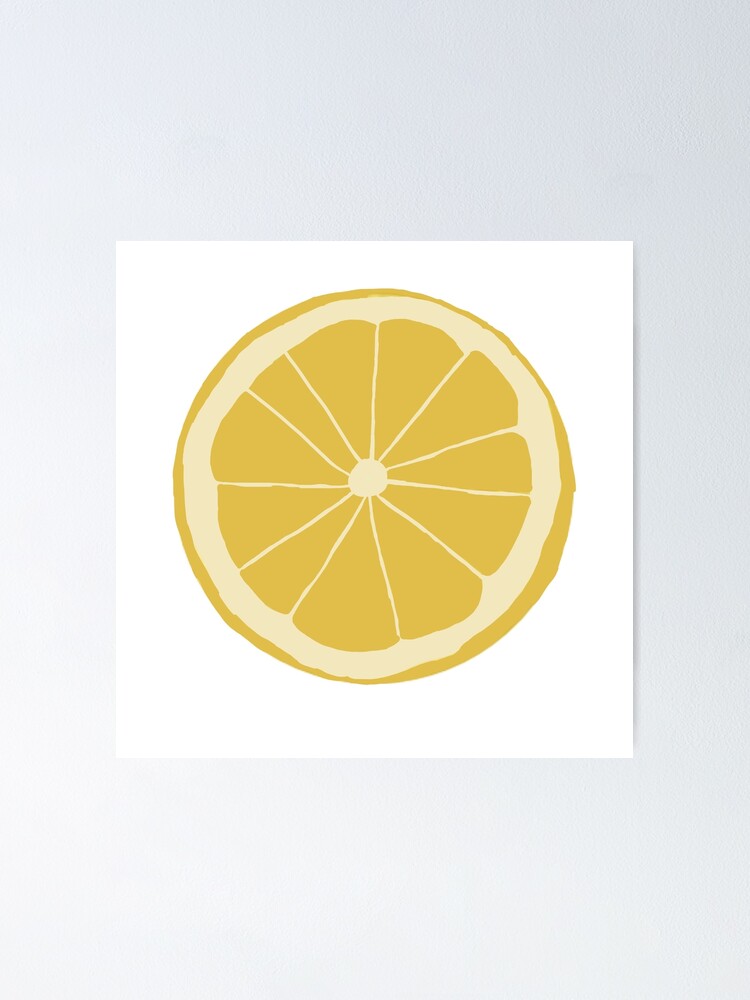 "Lemon sticker" Poster by stickaroo | Redbubble