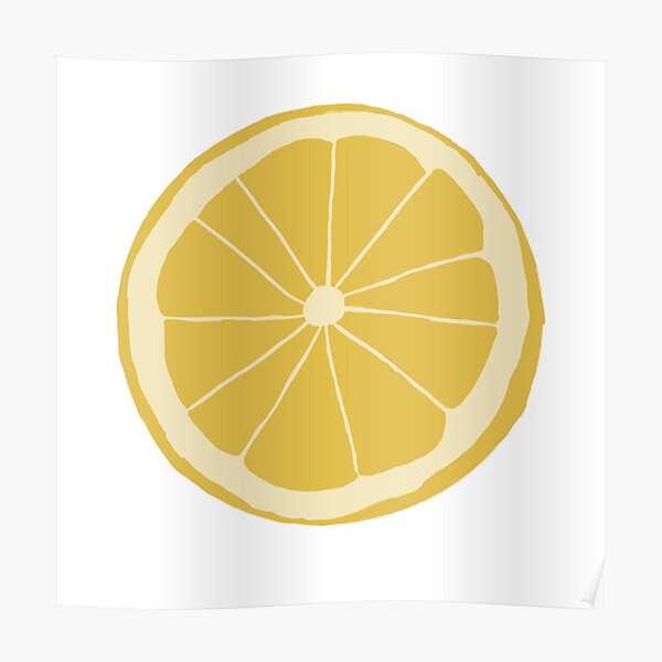 "Lemon sticker" Poster by stickaroo | Redbubble