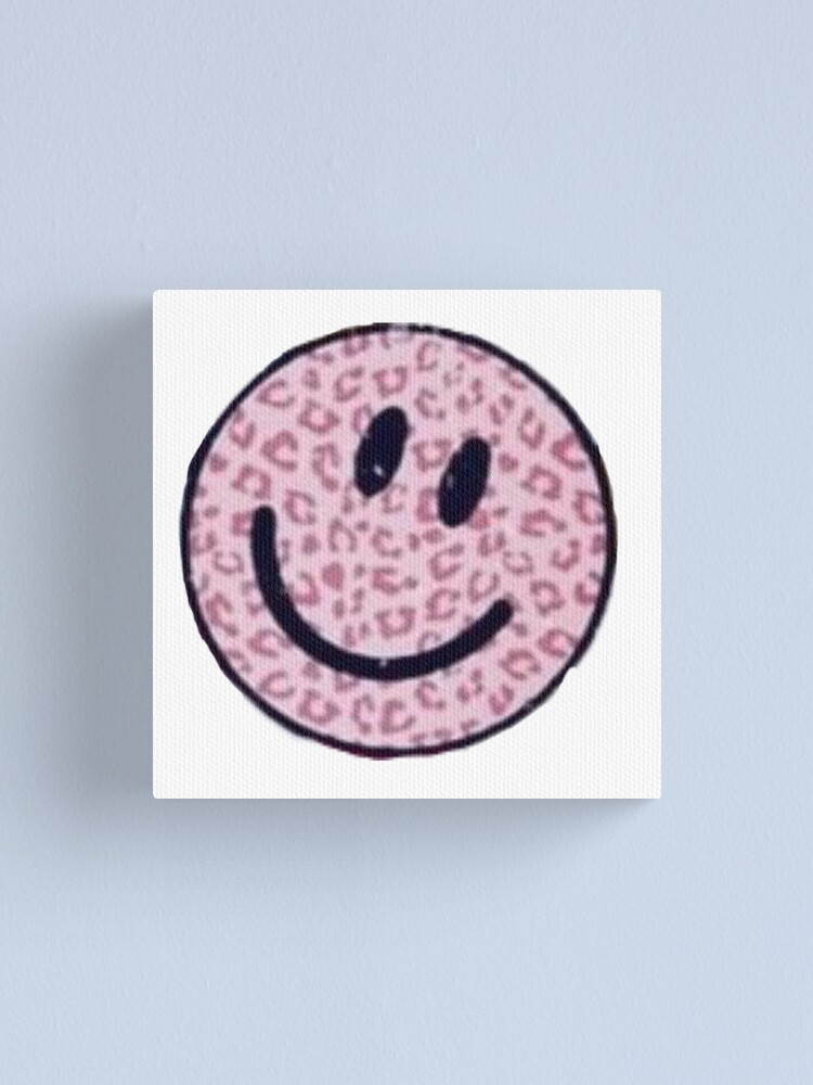 "vsco leopard smiley face" Canvas Print for Sale by nolastone | Redbubble