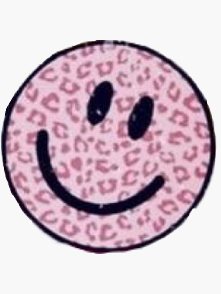 "vsco leopard smiley face" Sticker by nolastone | Redbubble