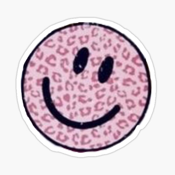 "vsco leopard smiley face" Sticker by nolastone | Redbubble