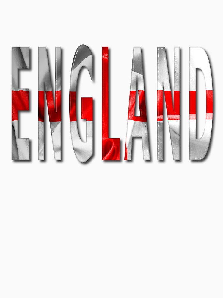 "England Word With Flag Texture" T-shirt for Sale by MarkUK97 ...