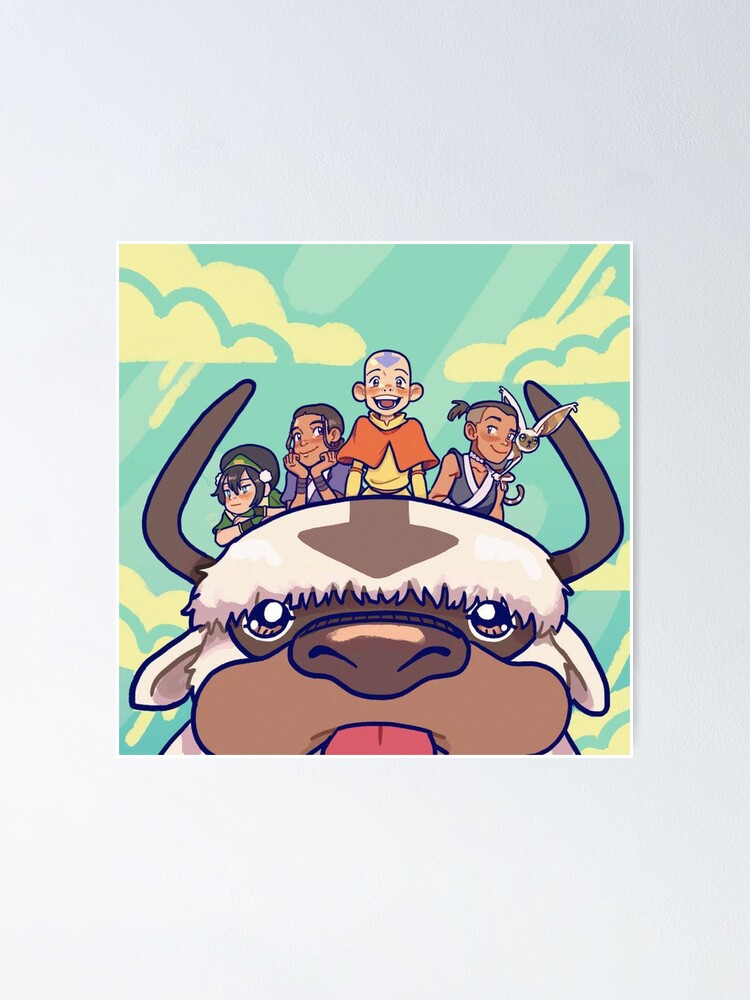 "Avatar and Appa" Poster for Sale by LiaRic | Redbubble