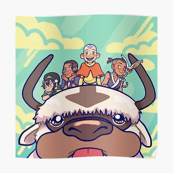 "Avatar and Appa" Poster for Sale by LiaRic | Redbubble