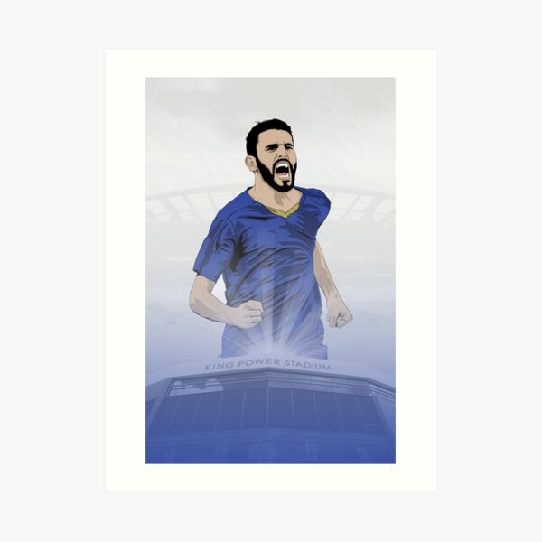 "Riyad Mahrez Art" Art Print for Sale by lambemoo | Redbubble