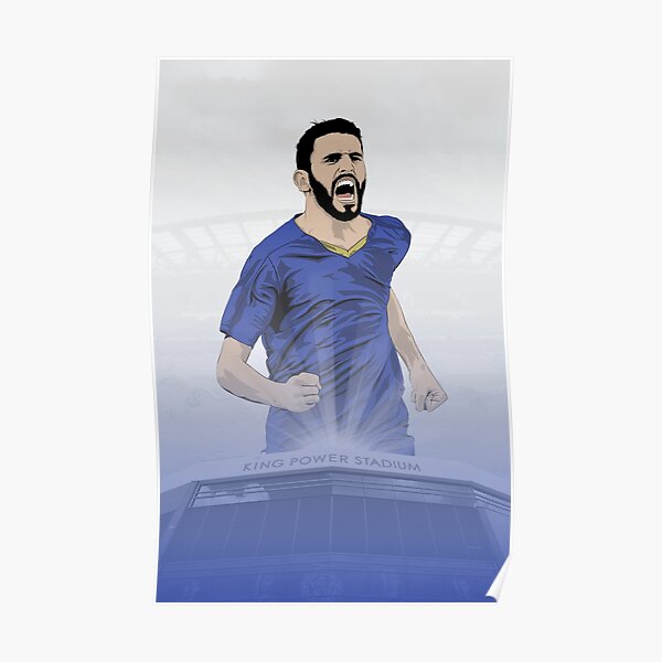 "Riyad Mahrez Art" Poster for Sale by lambemoo | Redbubble
