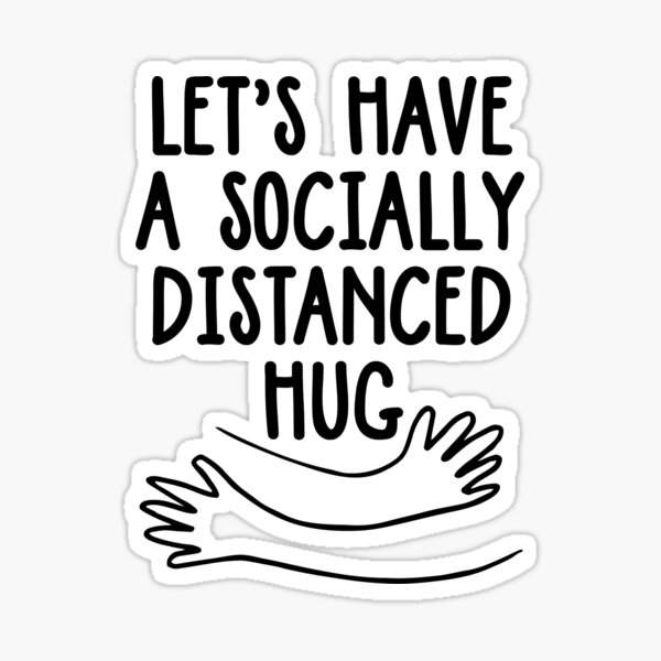 Thinking of You Distance Hug Size 60x75mm Socially Distanced Hug