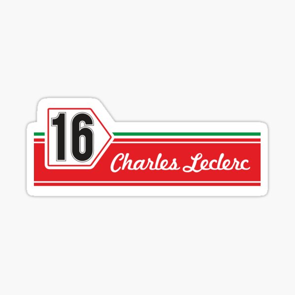"Charles Leclerc 16 Retro | F1" Sticker for Sale by SpeedFreakTees ...