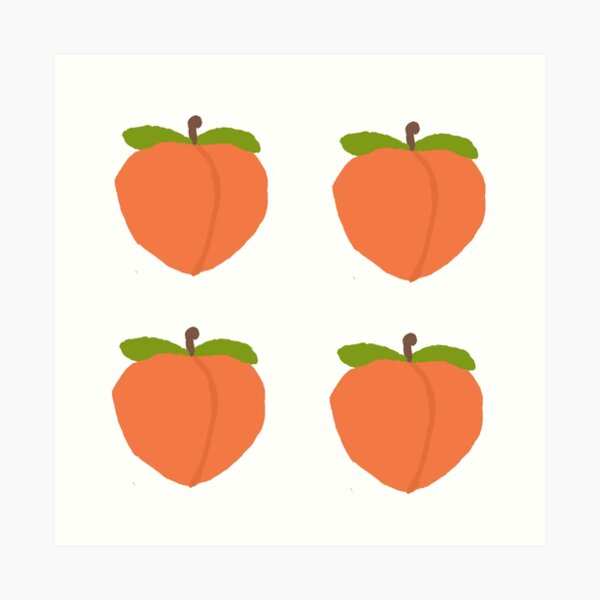 "Peach Sticker Pack" Art Print by Simply-Custom | Redbubble
