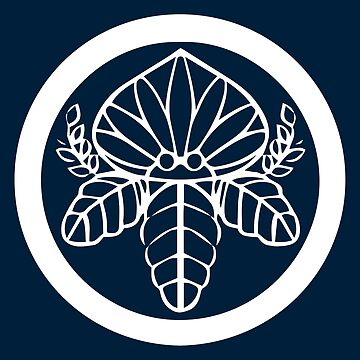 "Lotus Flower - Japanese Kamon Crest White Version" Poster for Sale by ...