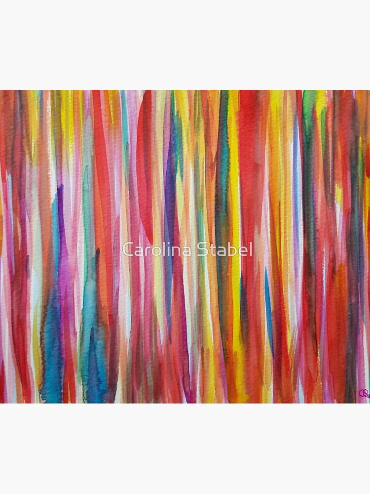 "Hot summer red pattern in aquarelle " Poster by Carolina-Stabel ...