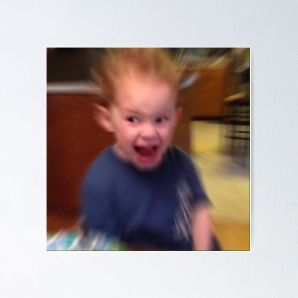 "Child Screaming Meme" Poster for Sale by LevonSan | Redbubble
