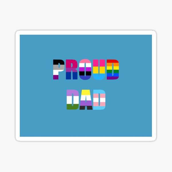 "Proud Dad Pride Flags" Sticker for Sale by andrewgeer2 | Redbubble