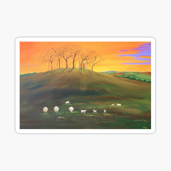 "Coming Home Trees." Sticker for Sale by JohnRay27 | Redbubble