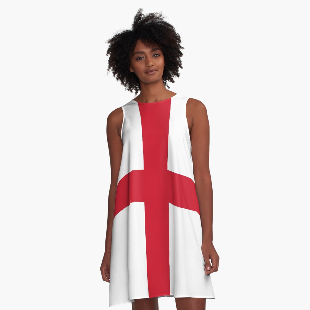 "Flag of England (St. George's Cross)" A-Line Dress by Bruiserstang ...