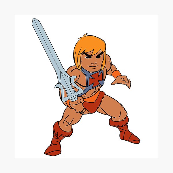 "He-man fanart pose sword" Photographic Print for Sale by Altairicco ...