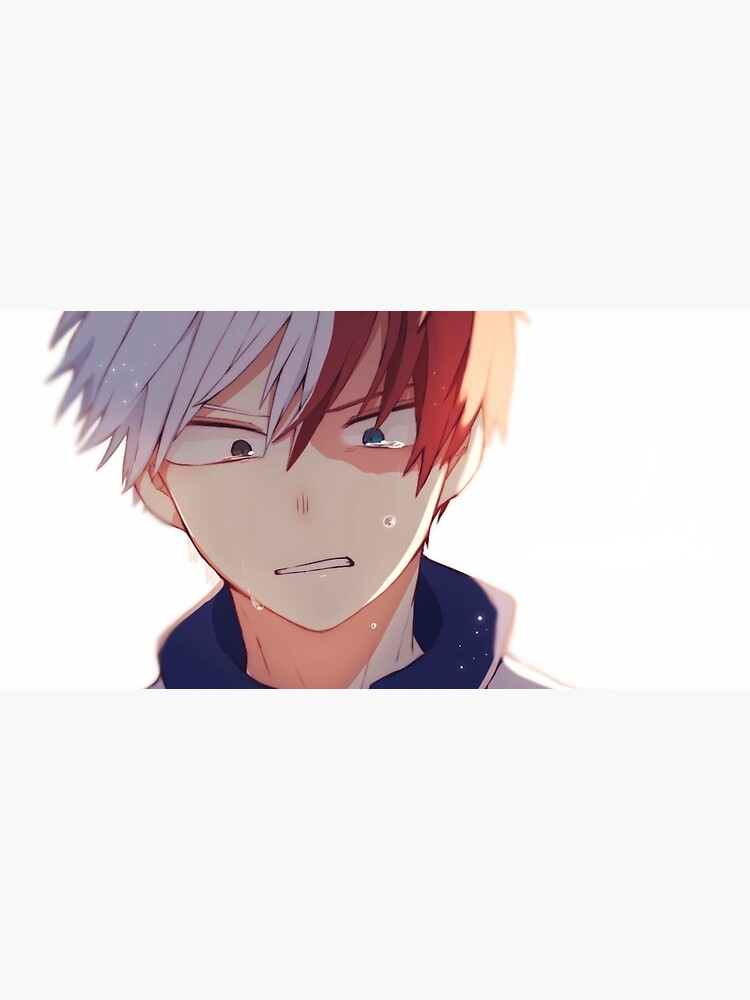 "Crying Todoroki" Poster by OtakuTeeSociety | Redbubble