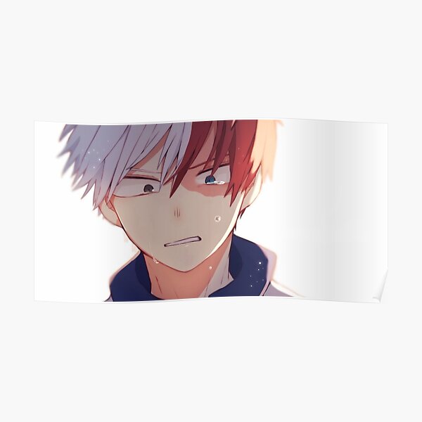 "Crying Todoroki" Poster by OtakuTeeSociety | Redbubble