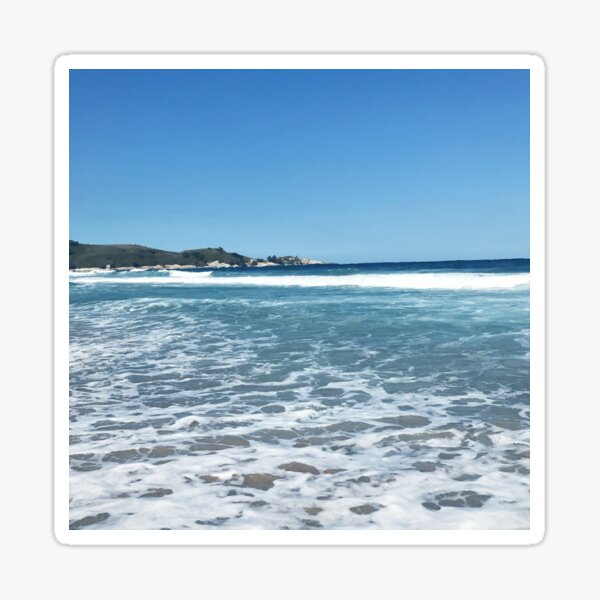 "Beach Waves" Sticker for Sale by drawingsbykath | Redbubble