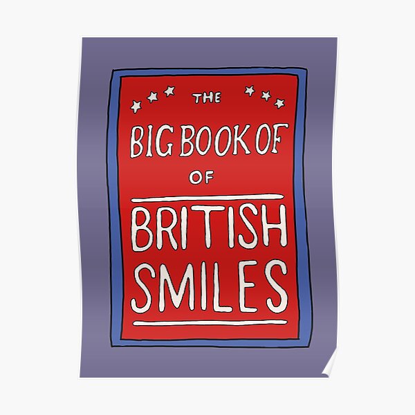 "The Simpsons Big Book of British Smiles " Poster by thebcarts | Redbubble
