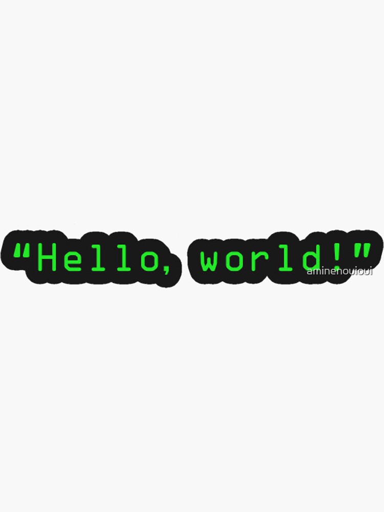 "WWDC 2020 "hello, world!"" Sticker for Sale by aminenouioui | Redbubble