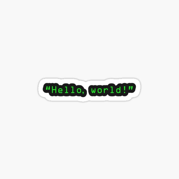 "WWDC 2020 "hello, world!"" Sticker for Sale by aminenouioui | Redbubble