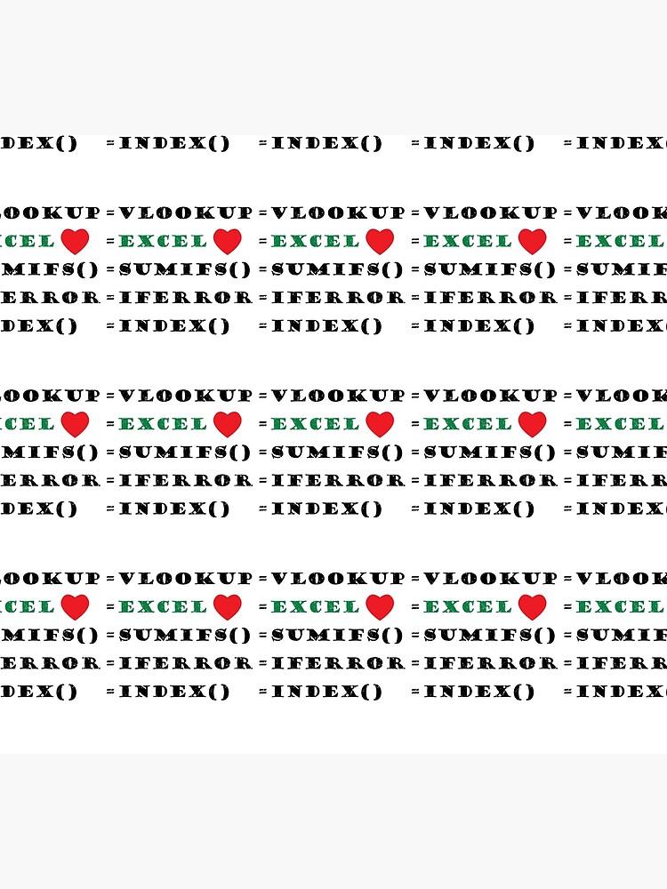 Excel lover heart formulas sumif vlookup match spreadsheet Socks sold ...
