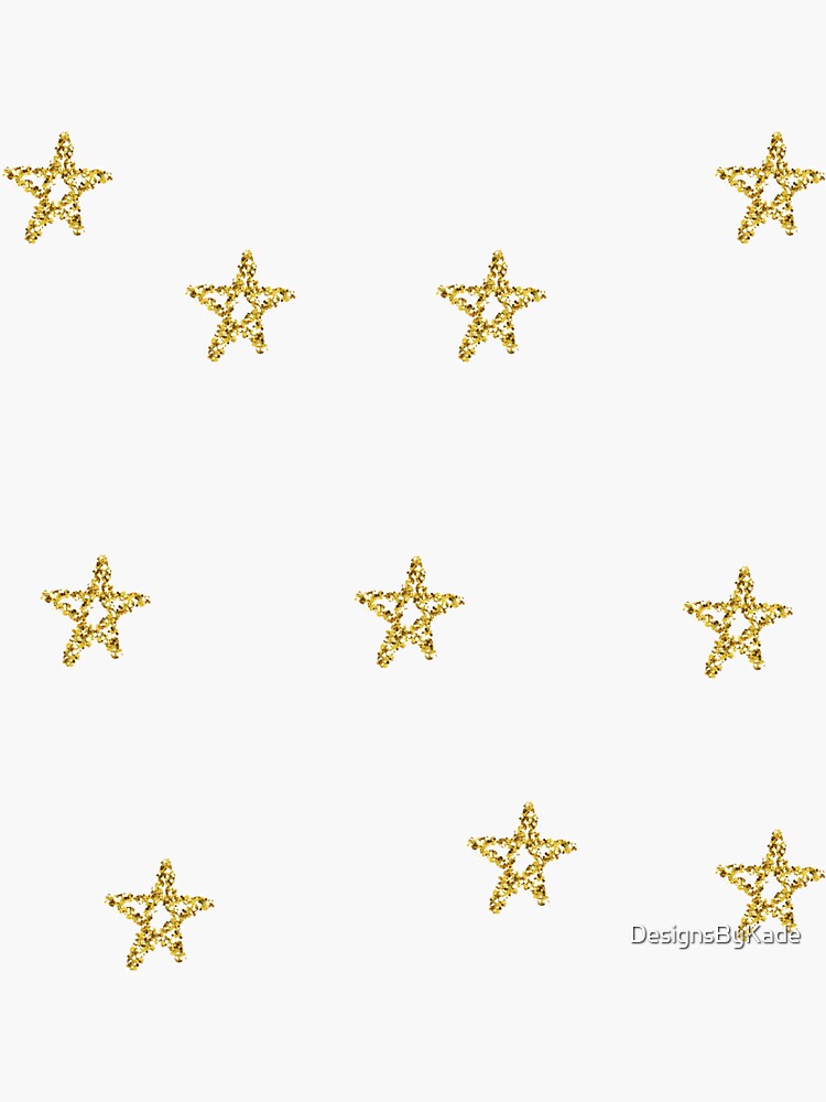 "Gold Star Sticker Pack" Sticker for Sale by DesignsByKade | Redbubble