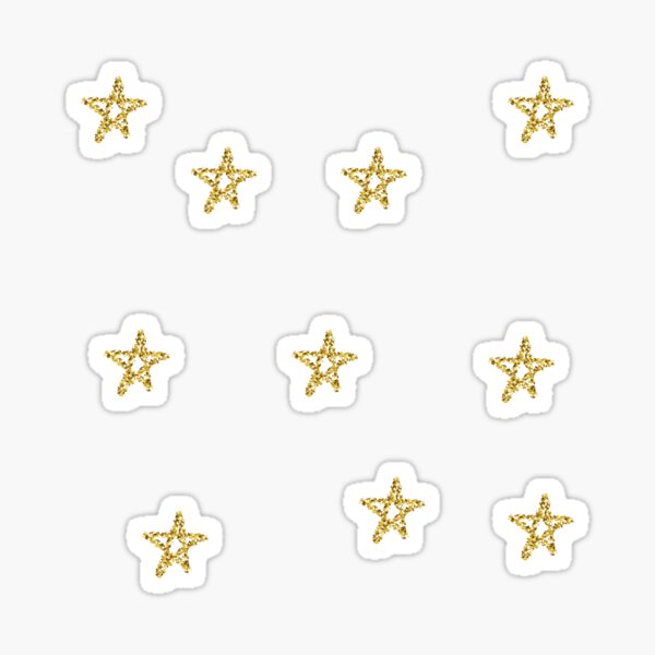 "Gold Star Sticker Pack" Sticker for Sale by DesignsByKade | Redbubble