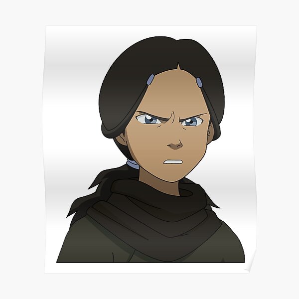 "angry katara from avatar" Poster for Sale by gwynethc | Redbubble