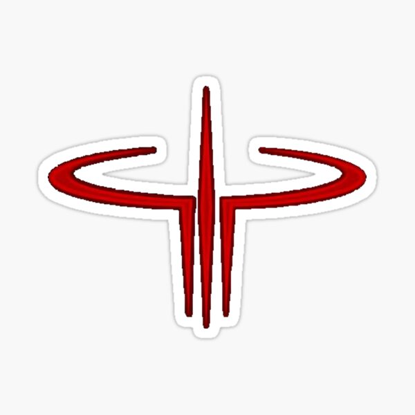 "Quake III Arena Logo" Sticker for Sale by Dreamcast-Talk | Redbubble