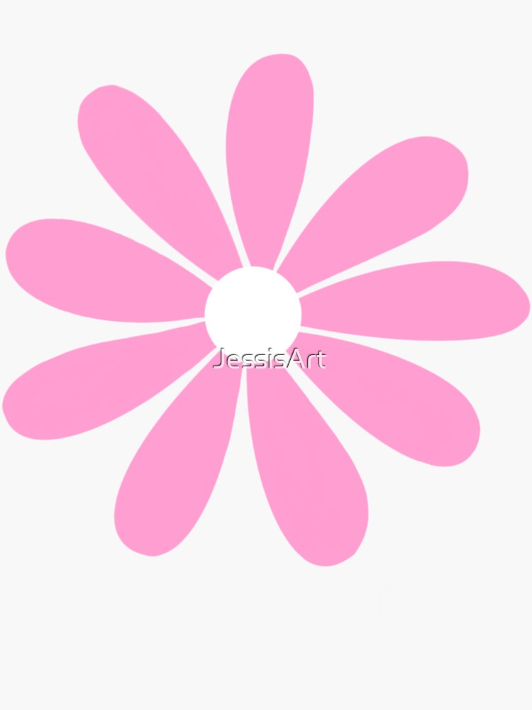 "Pink Flower - sticker" Sticker by JessisArt | Redbubble