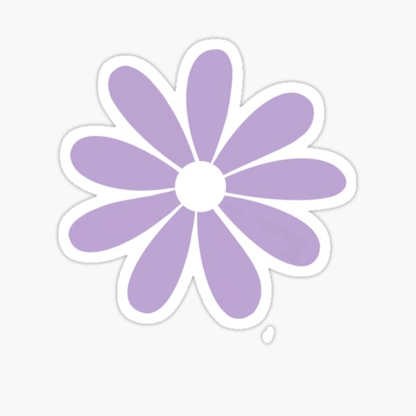 "Purple flower sticker" Sticker by JessisArt | Redbubble