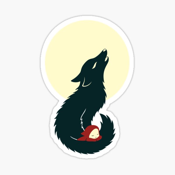 "Little Red Riding Hood" Sticker for Sale by freeminds | Redbubble