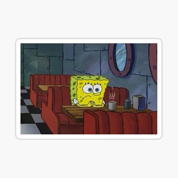 "meme Spongebob" Sticker by Poniamy | Redbubble