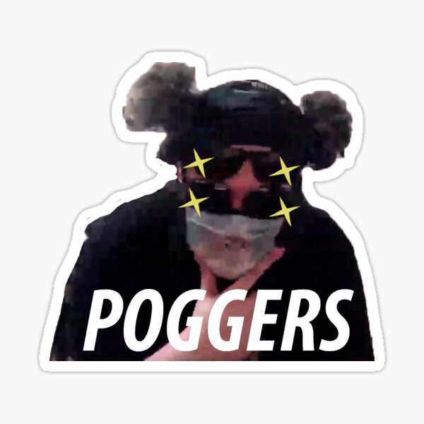 "pog" Sticker by heaarty | Redbubble