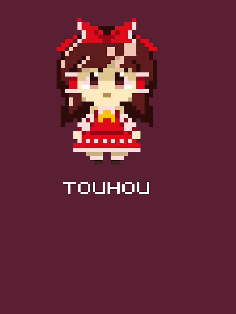 "Reimu Hakurei Pixels Tee" T-shirt for Sale by Astrotoast | Redbubble ...