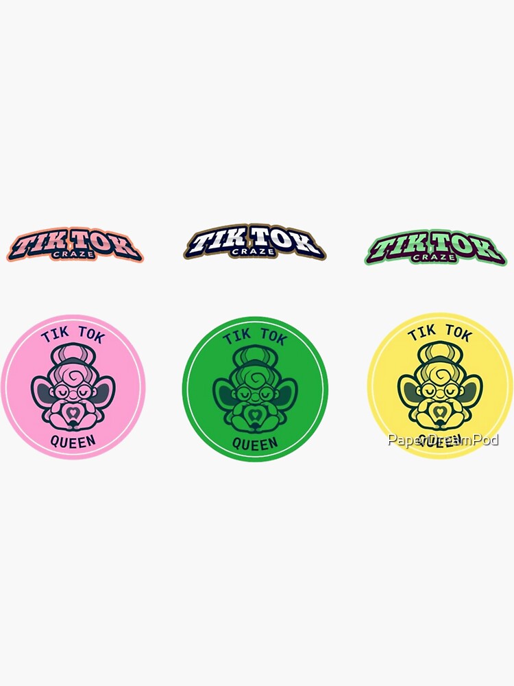 "Tik tok sticker pack for tik tok addicts " Sticker by PaperDreamPod ...